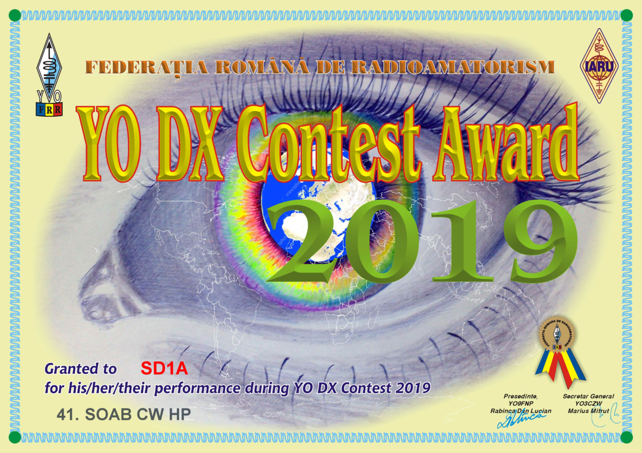 YO DX Contest 24-25 augusti – Sektion HF